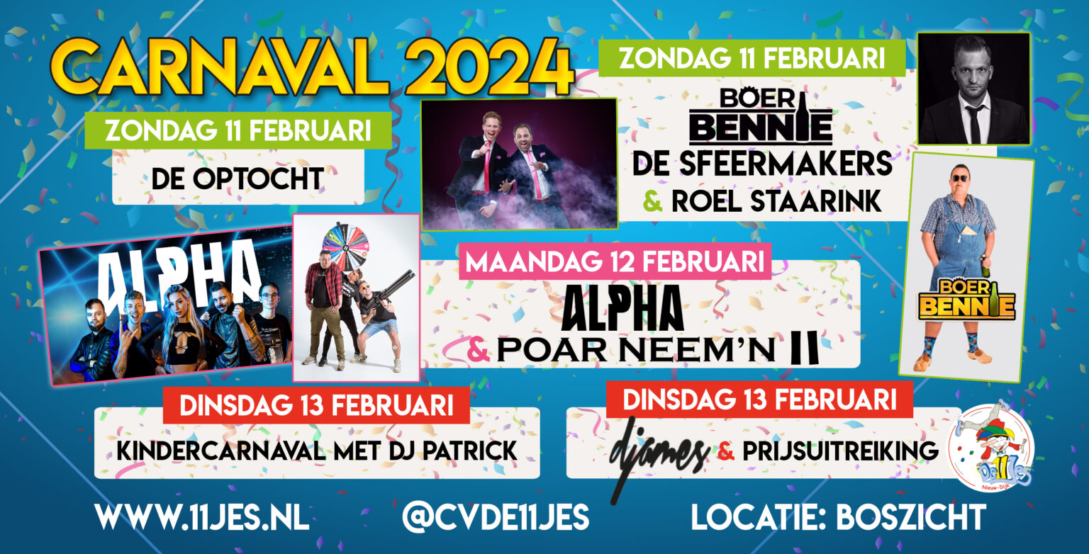 Er zit muziek in Carnaval 2024